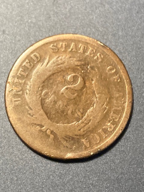 Civil War Coins: 1866 Shield Nickel - WITH RAYS + 1865 2-cent Copper ...
