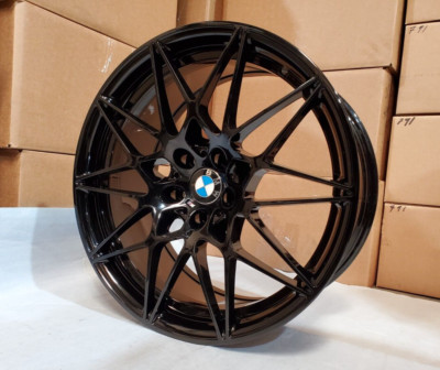 1 Original BMW M3 M4 OEM 666M 20" Competition Black Wheel Rim F80 F82 ...