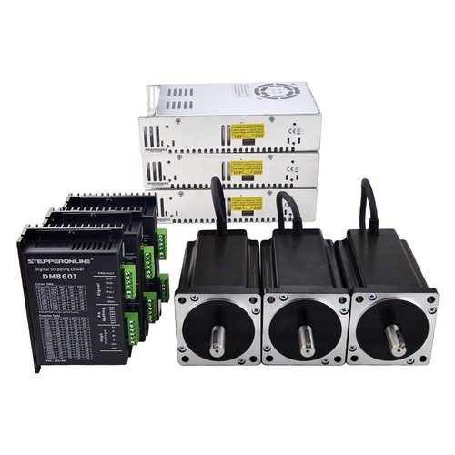 1/3 Axis /4Axis Nema 34 Stepper Motor 1700oz.in Φ14mm 6A & Driver ...