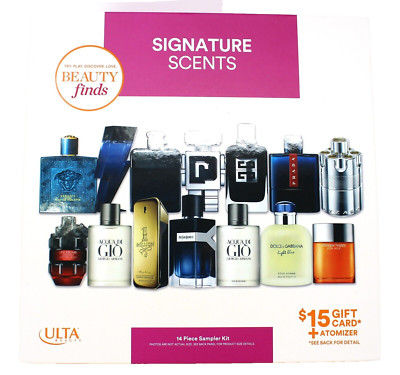 Ulta Signature Scents 14 Pc Sample Set Cologne for Men 2023 Holiday ...