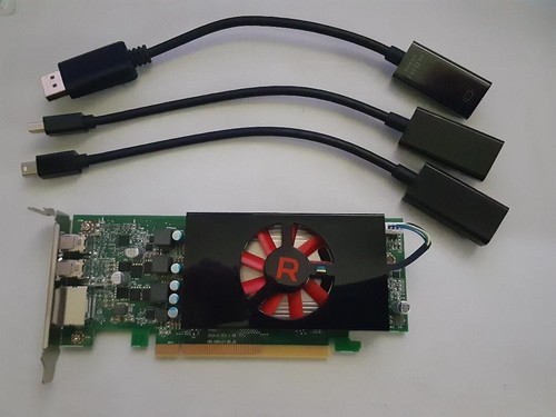 AMD Radeon rx 550 4gb low profile graphics card with adapters | eBay