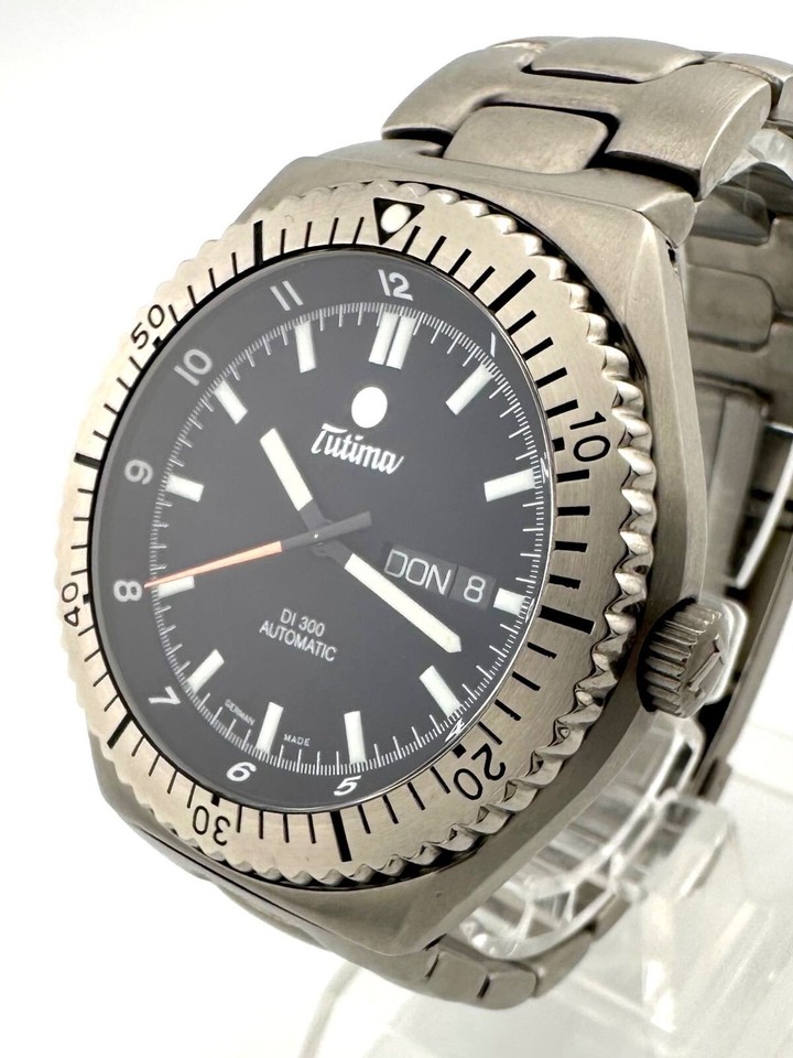 TUTIMA 629-02 Military DI300 Automatic Titanium Black Dial 42mm Men's ...