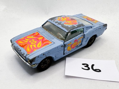 RARE CORGI TOYS # 348 POP ART FORD MUSTANG FASTBACK 2+2 FLOWER POWER ...