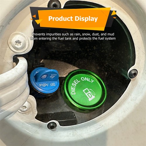Green Aluminum Magnetic Diesel Fuel Cover Cap For Ram 1500 2500 3500 ...