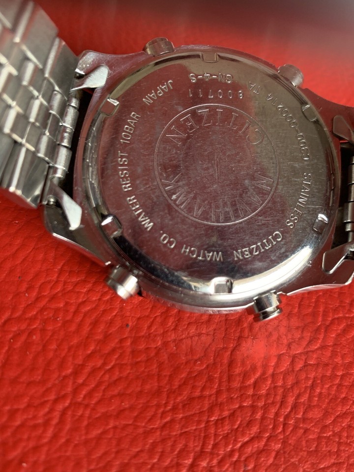 AUTHENTIC CITIZEN WORLD TIME CHRONO NAVIHAWK ANADIGI JAPAN MENS C300 ...