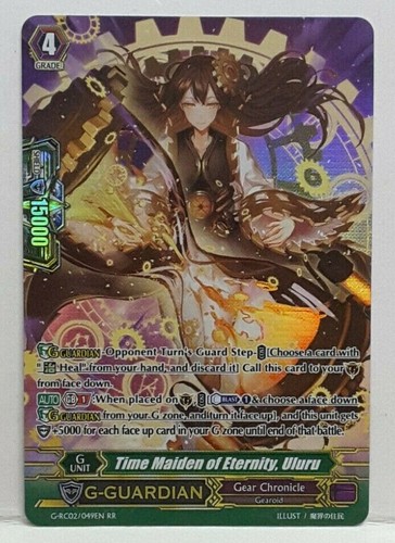 Cardfight Vanguard Temps Jeune Fille De Eternity, Uluru G-RC02/049EN RR ...