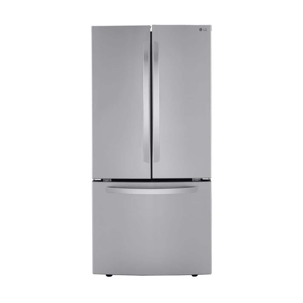 LG LRFCS25D3S 25 ft³ French Door Refrigerator - Print Proof Stainless ...