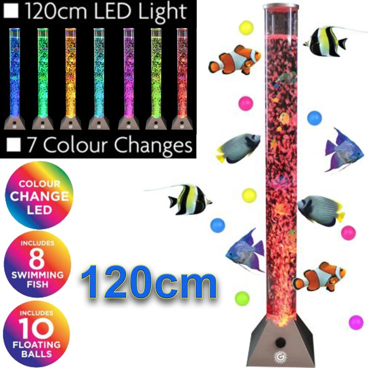 Water Bubbling Swimming Fish Lamp