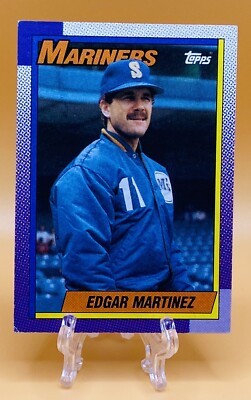 1990 Topps Baseball Card Edgar Martinez #148 EX Seattle Mariners Free ...