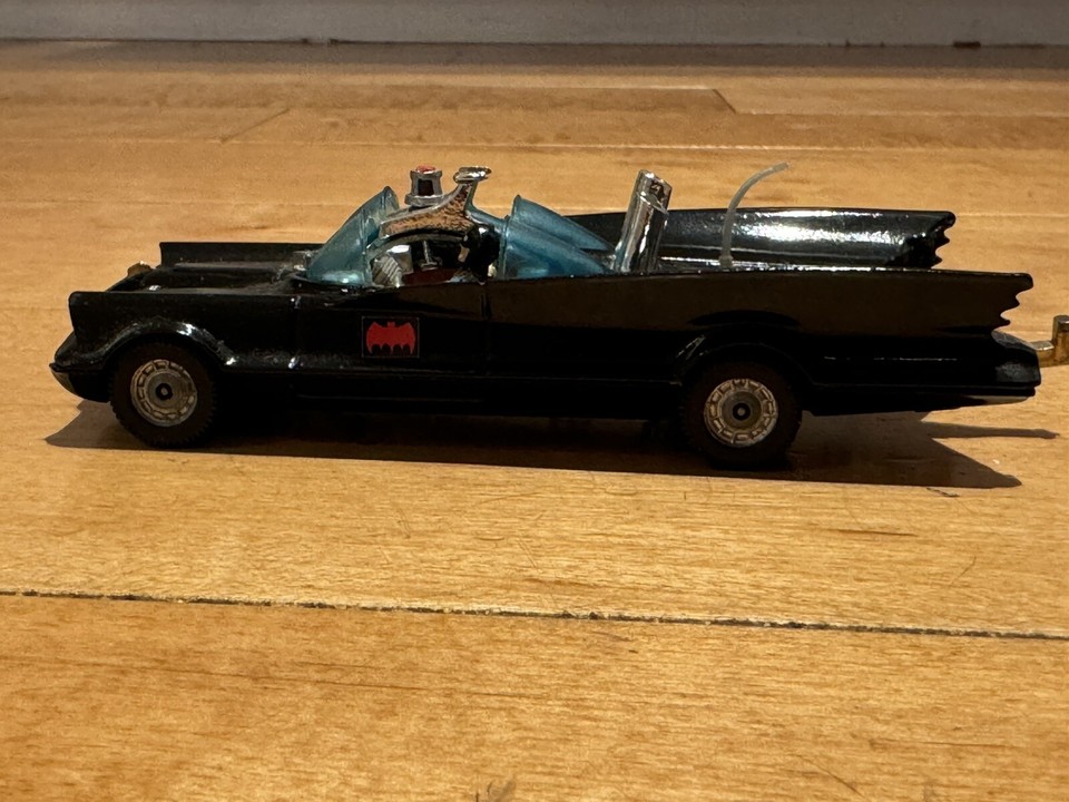 1979 Corgi 267 Batman Batmobile Car Wide Whizz Wheels & Original Window ...