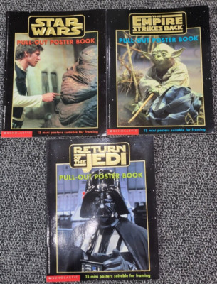 All three 1997 Star Wars Pull-Out Poster Books! | eBay