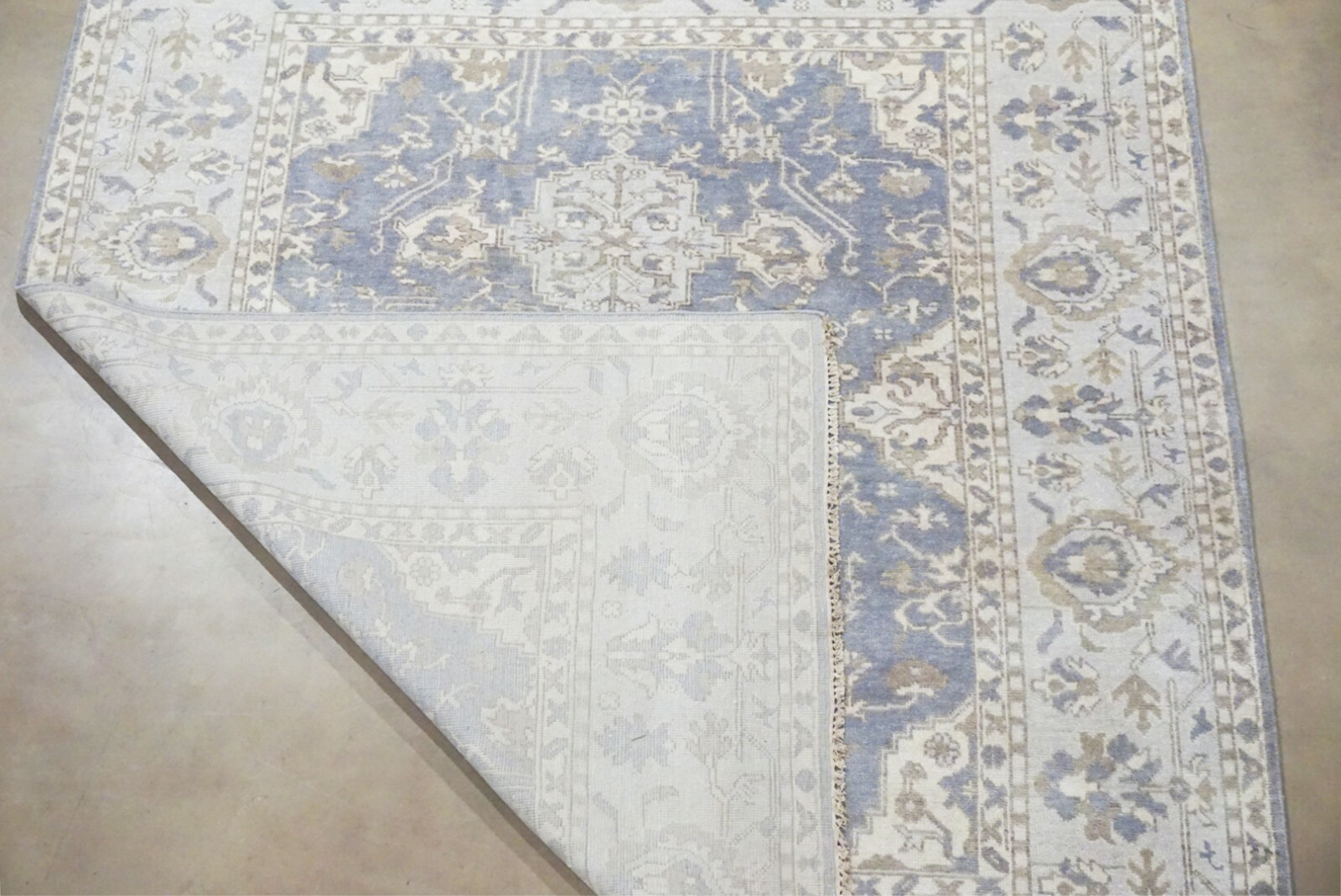 8X10 Gray Oushak Hand-Knotted Wool Area Rug Oriental Carpet (8'2" x 9'9 ...