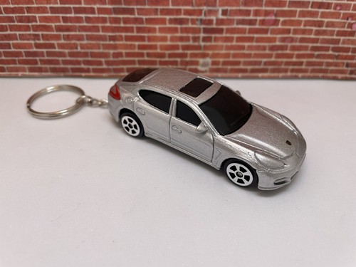 KEYCHAIN for PORSCHE PANAMERA SEDAN SILVER AUTO CAR KEYS FOB RING ...