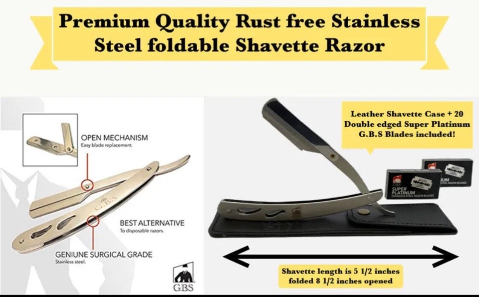 Professional Barber Wet Shaving Set Travel Doppler Bag Razor Bowl Mug ...