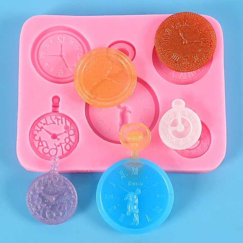 Pocket Watch Clock Mold Fondant Cake DIY Supplies Handmade Soap Mold | eBay