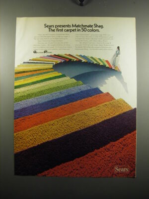 1972 Sears Matchmate Shag Carpet Ad - The first carpet in 50 colors | eBay