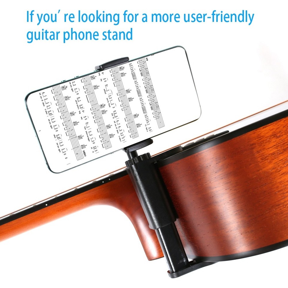 Guitar Phone Holder for 6-10.5cm Thick Guitars/Ukulele,Guitar Sheet ...