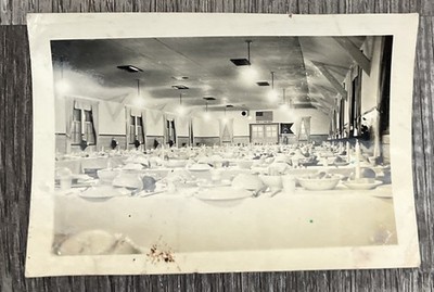 Vintage Photo Of A WWII Military Mess Hall Cafeteria Dining Room | eBay