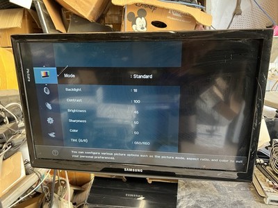 Samsung 24" TV UN24H4000 HDTV Gaming Television HDMI No Remote - Works ...