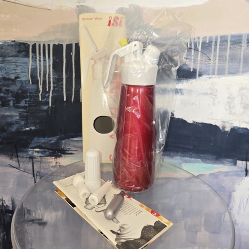 NEW iSi Austria RED Stainless Steel Dessert Whipped Cream Dispenser .5 ...