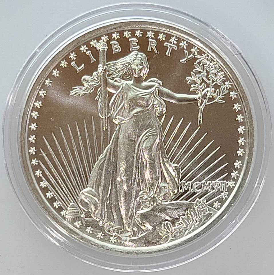 SAINT GAUDENS 1 OZ .999 FINE SILVER PROOF-LIKE PREMIUM QUALITY ART ...