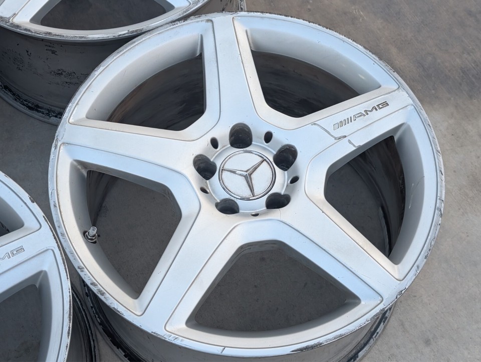 Mercedes W211 E Class 18” AMG Wheels Set Staggered 18x8.5 18x9 OEM E550 ...