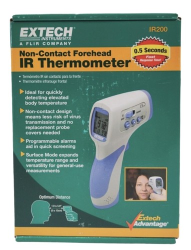 Extech IR200 Non-Contact Forehead Infrared Thermometer 793950412008| eBay