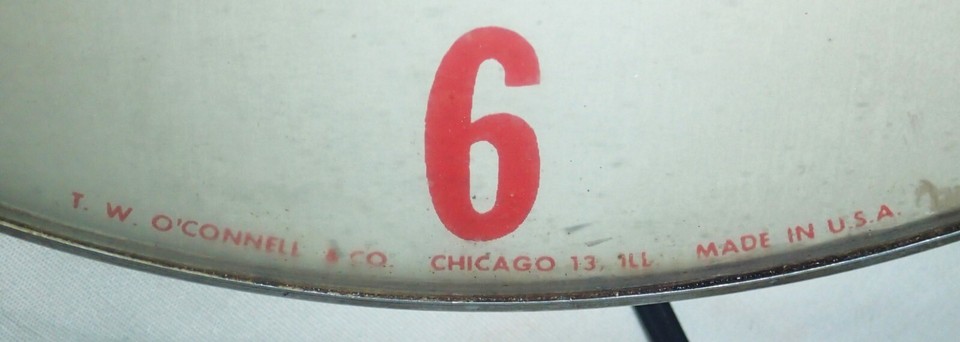 VINTAGE METAL GLASS BARDAHL CLOCK DICK TRACEY MAN USA OIL GAS ENGINE ...