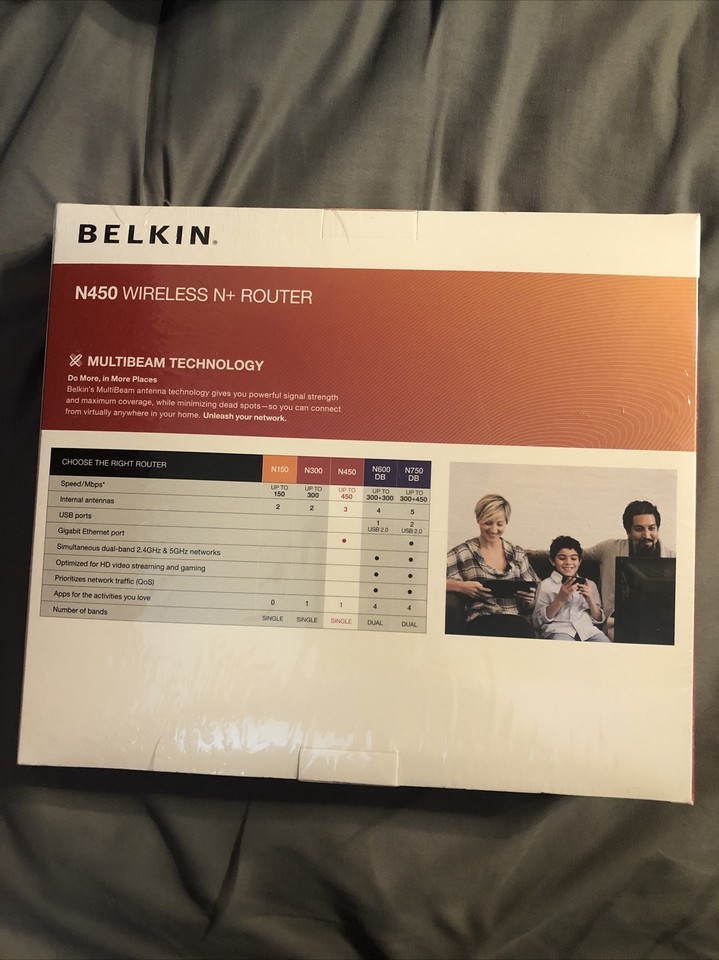 Belkin N450 450 Mbps 4-Port Gigabit Wireless N Router (F9K1003 ...