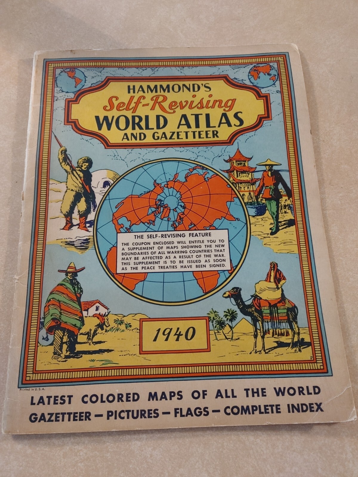 hammonds world atlas self revising World Atlas and Gazetteer 1940 | eBay