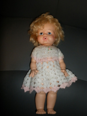Vintage EEGEE 1960s Drink Wet Baby Doll 12" Sleepy Eyes Rooted Hair | eBay