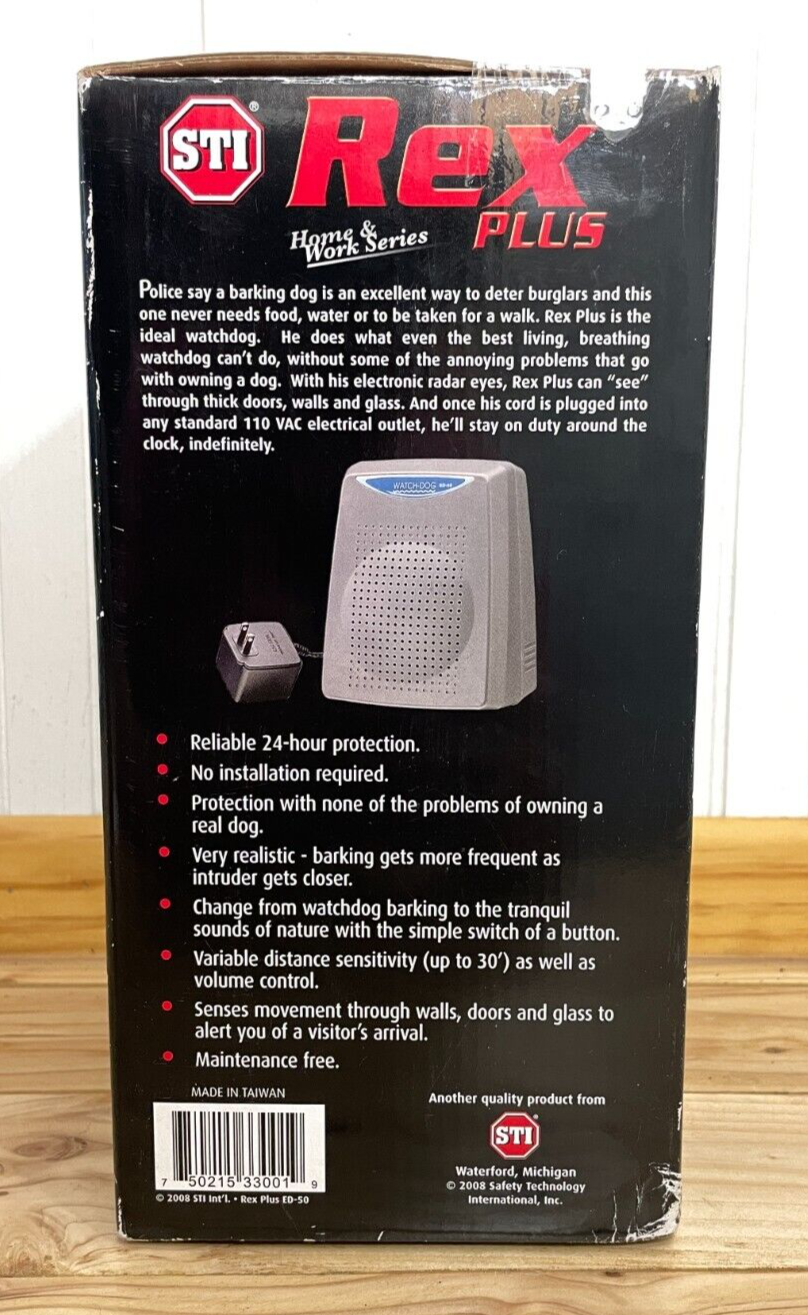 STI ED-50 Rex Plus Electronic Watchdog Barking Dog Alarm for sale ...