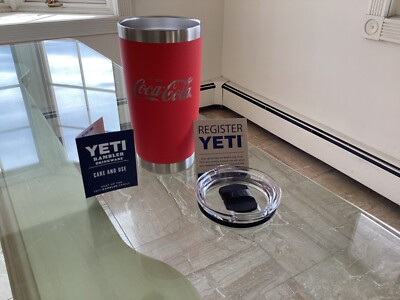 Limited Yeti Coca-Cola Coke Rambler 20 Oz Tumbler MagSlider LId Rare ...