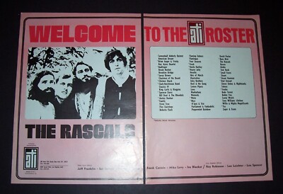 The Rascals See Era 1970 Huge Two Page Short Print Poster Type Advert ...