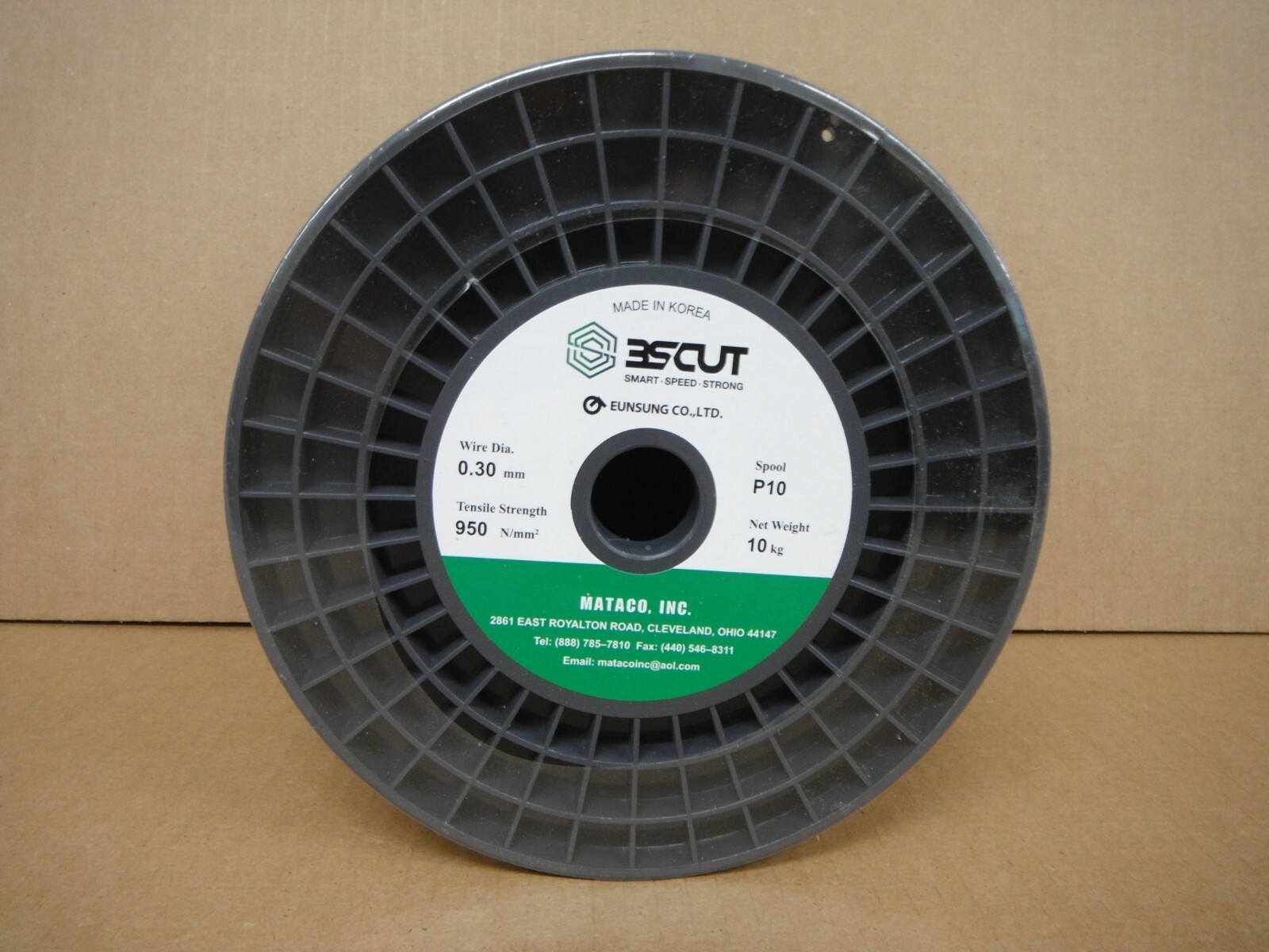 HARD BRASS EDM WIRE (1) ONE 22# spool .012" .30mm 950N Mitsubishi ...