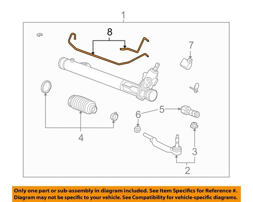GM OEM 10-14 CTS Steering Gear Linkage Steering Gear Linkage-Pipe Kit ...