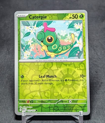Caterpie Common Reverse Holo Grass Scarlet & Violet 151 Pokemon TCG ...