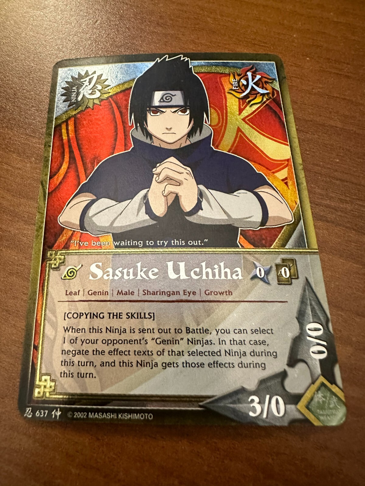 Naruto CCG - Sasuke Uchiha [Copying The Skills] 637 Foil Promo | eBay