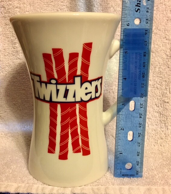 Huge Hershey Twizzlers Ceramic Coffee Cup 6.25" Tall! Curvy Hourglass ...