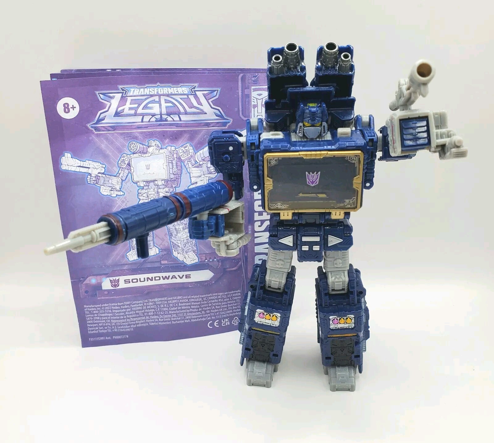 Hasbro Transformers Legacy SOUNDWAVE Figure W/ Instruction Manual ...