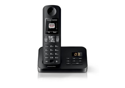 Philips D6051 Landline Cordless Home Phone with Answering Machine ...