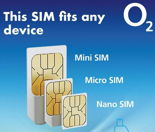 O2 Classic 02 PAY AS YOU GO STANDARD & MICRO NANO SIM CARD LIMITED 2 x ...