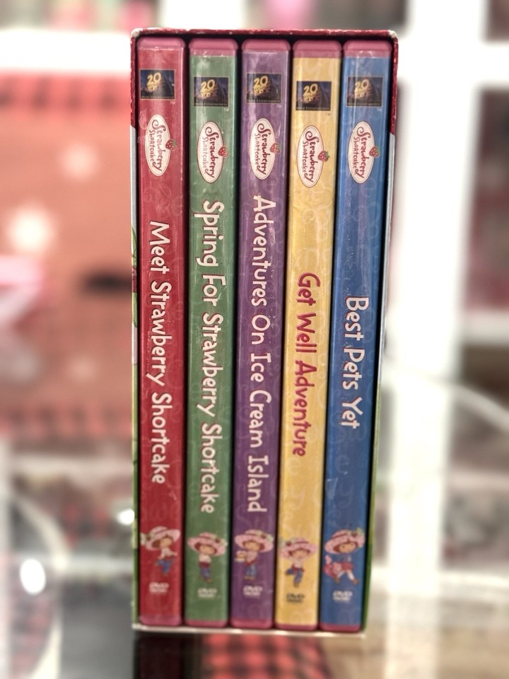 2005 Strawberry Shortcake Berry Sweet Dvd Collection 5 Disc Box Set