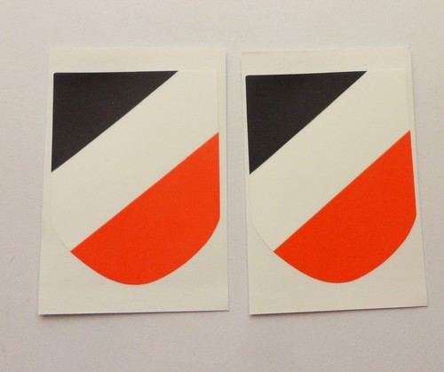 2PCS WW2 GERMAN HELMET STICKER DECAL SET | eBay