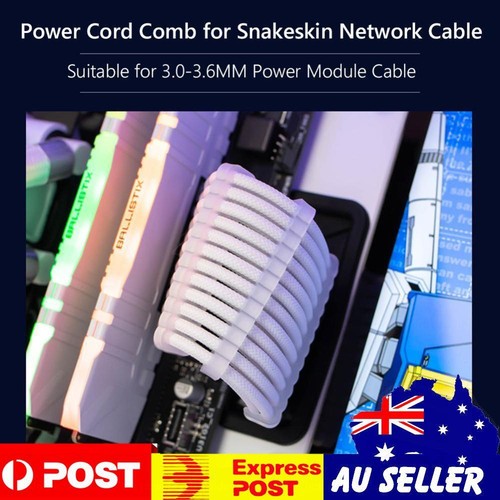 24pcs 6/8/24 Pin Cable Comb for 3.0-3.6mm PC Power Cables Wiring (White ...