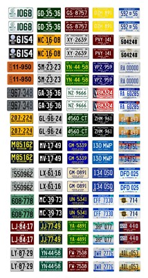 1/25 scale model car assorted USA Michigan license plates state tags | eBay