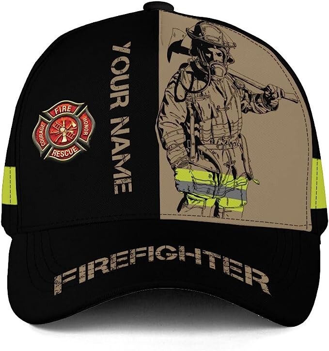 Personalized Firefighter Baseball Caps, Firefighter Hats, Fire ...