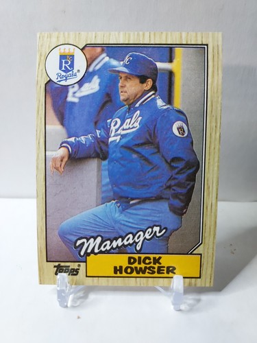 1987 Topps Baseball Card 18 DICK HOWSER Manager Kansas City Royals | eBay
