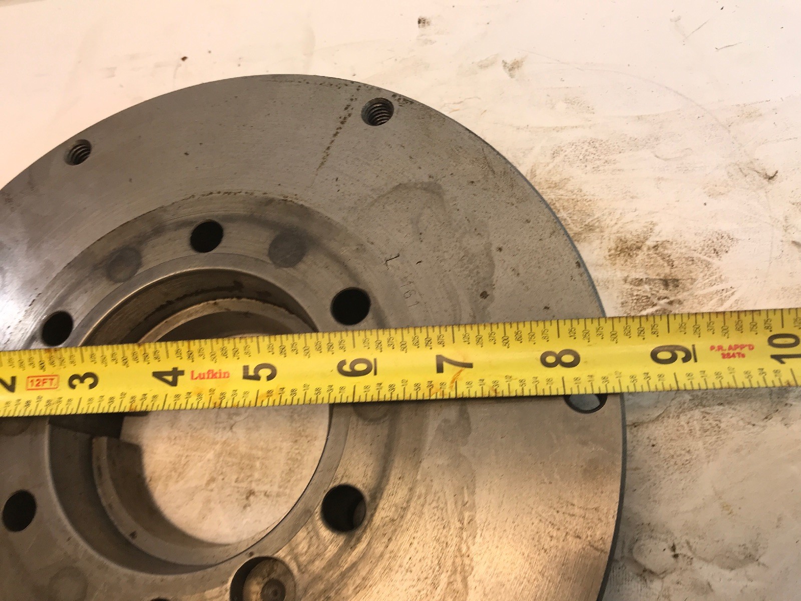 Lathe Chuck Backing Plate 1 5/16” x 8 15/16” TPI Tapered L 161 | eBay