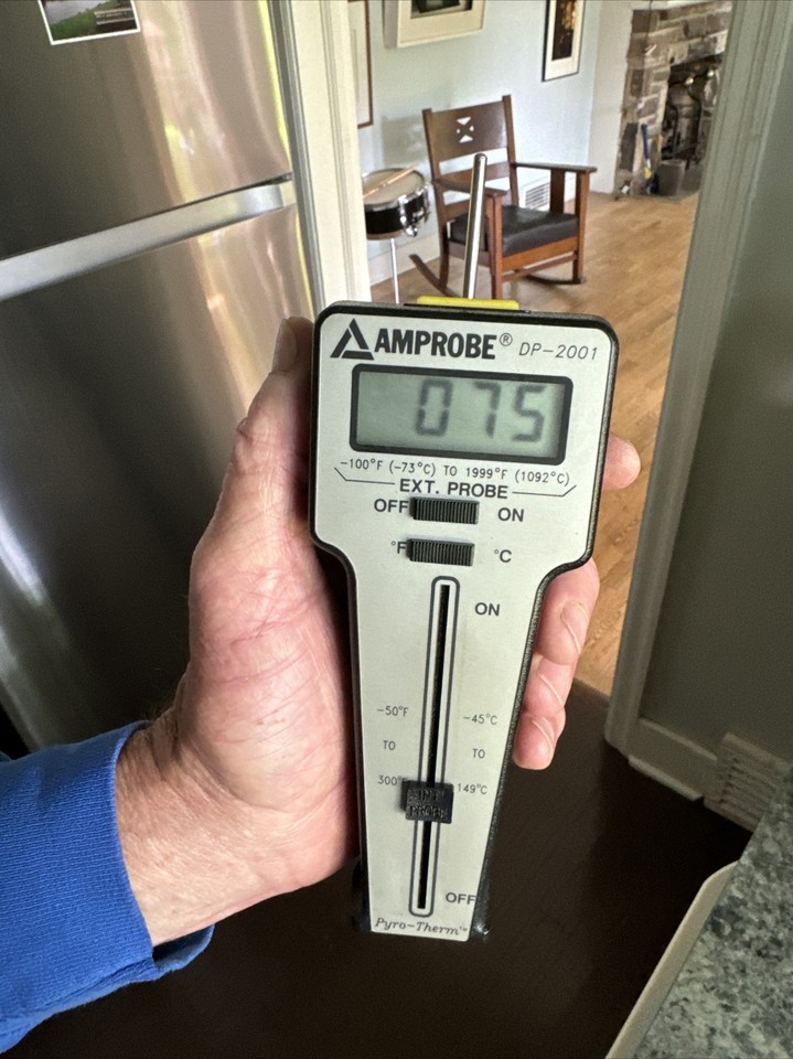 AMPROBE DP2001 Pyro-therm Digital Thermometer Working New Battery | eBay